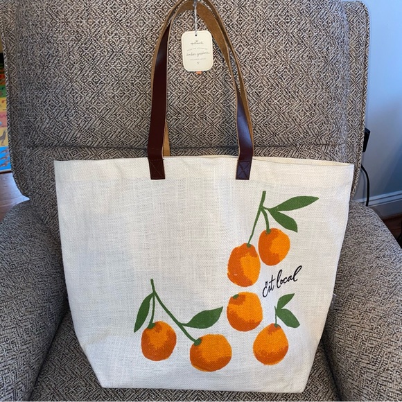 Hallmark | Bags | Hallmark Natural Jute Burlap Limited Edition Tote Bag ...